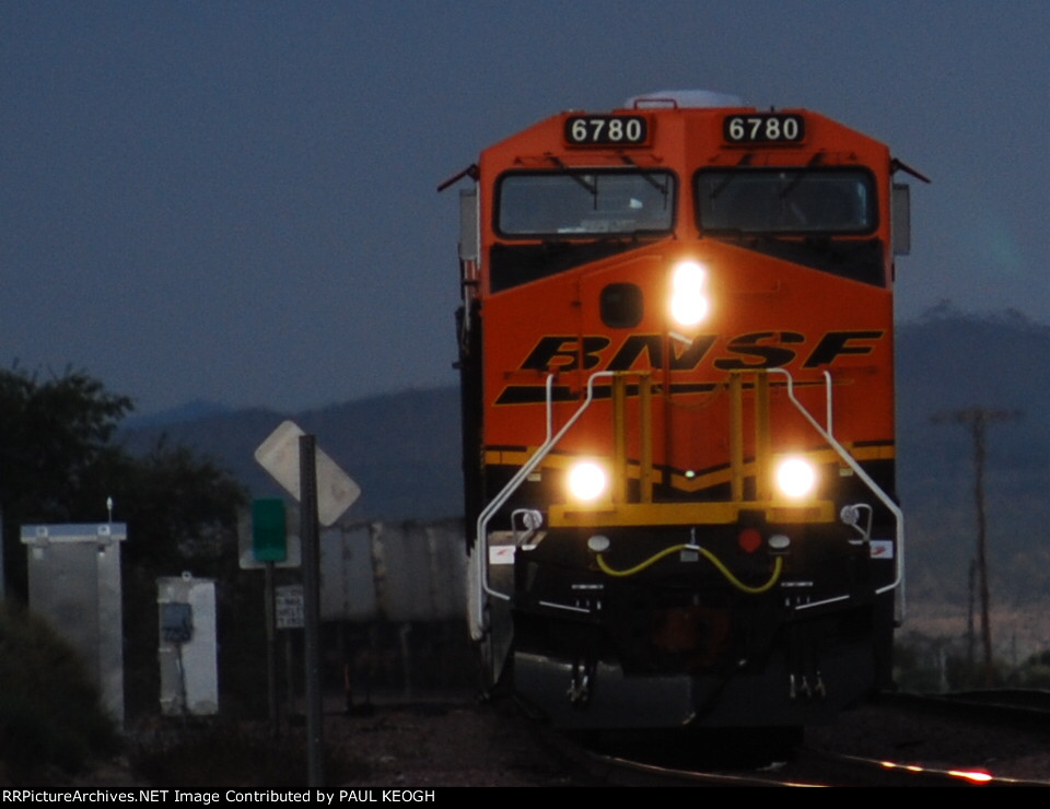 BNSF 6780 Zoom In Shot and the Rest of the Z-LAC-WSP UPS Piggy Back Train in the Background!!!